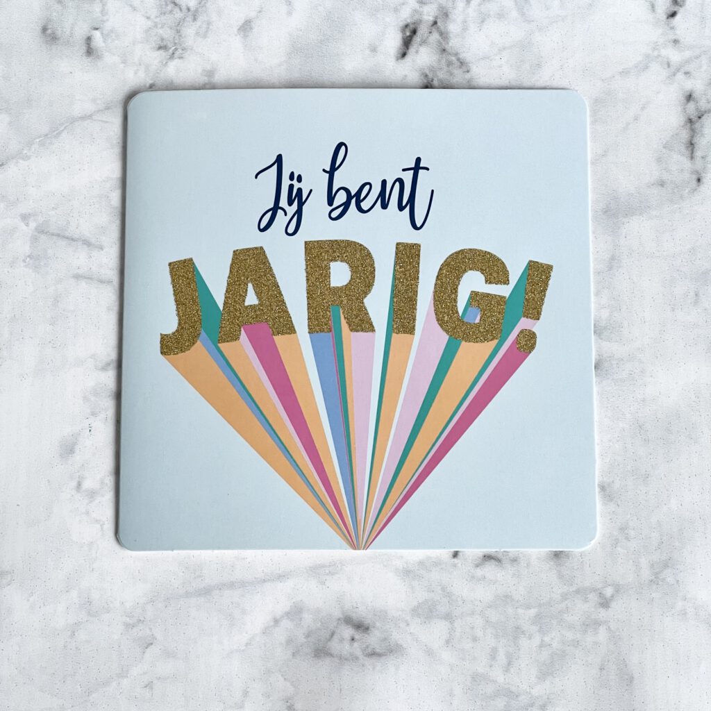 JARIG! Card pastel blue – Van Ness Cupcake